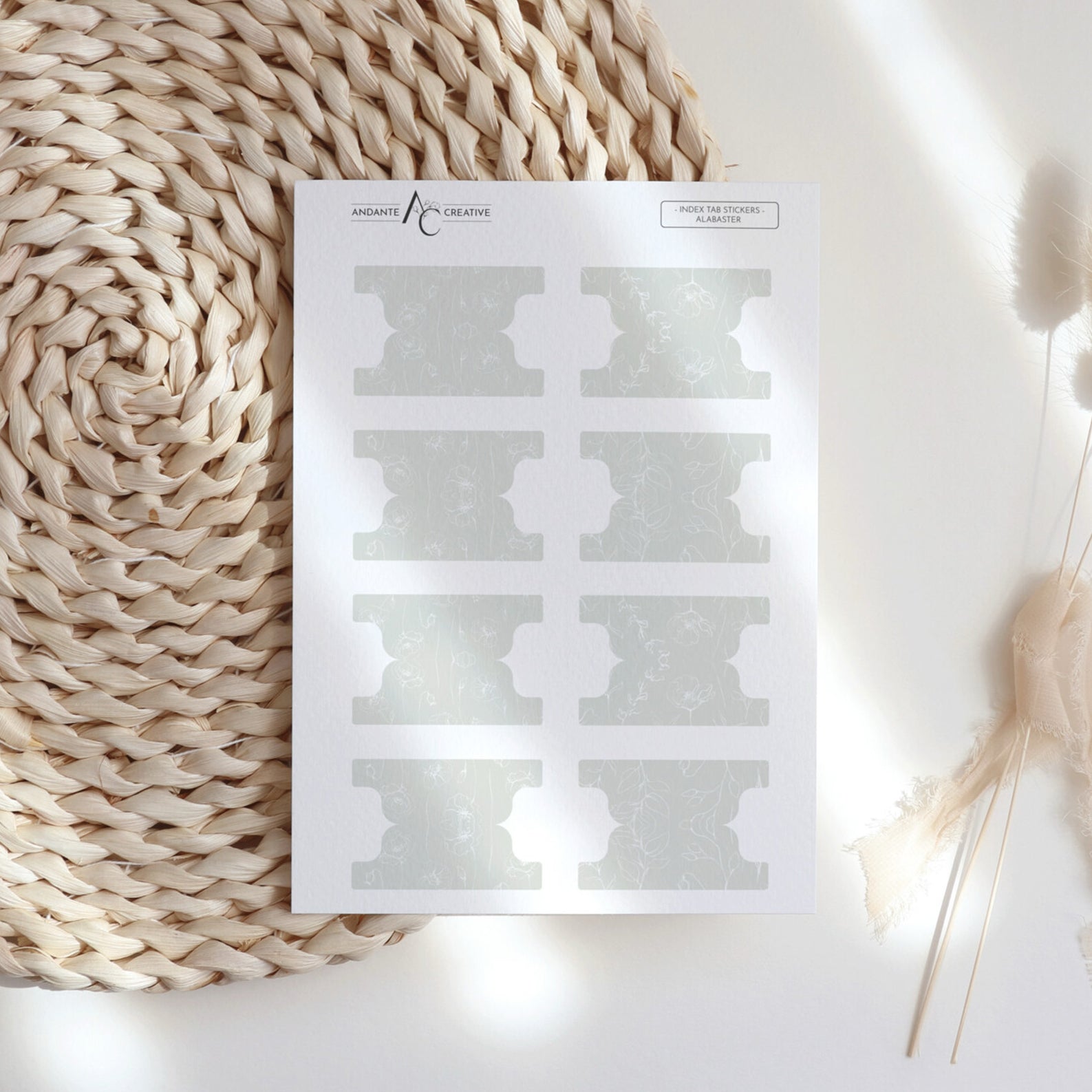 INDEX TAB STICKERS – Andante Creative